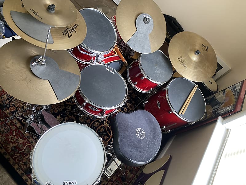 Pearl Export 2016 - Candy Red Lacquer | Reverb