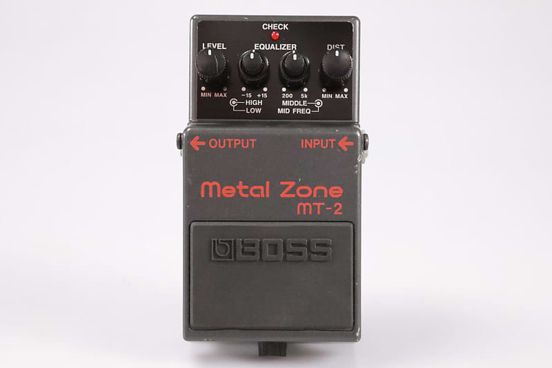 BOSS Metal Zone MT-2 Guitar Distortion Pedal Owned by Linkin | Reverb