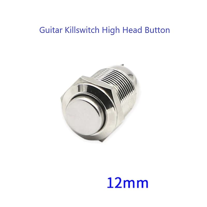 Guitar Kill Switch/Cutoff 12mm Chrome Momentary High Head | Reverb