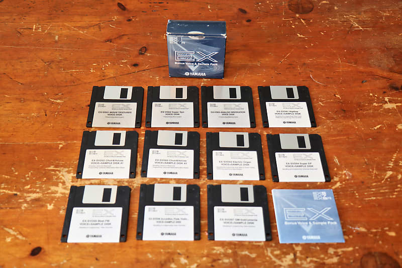 Yamaha EX Bonus Voice & Sample Pack factory floppy disks set | Reverb