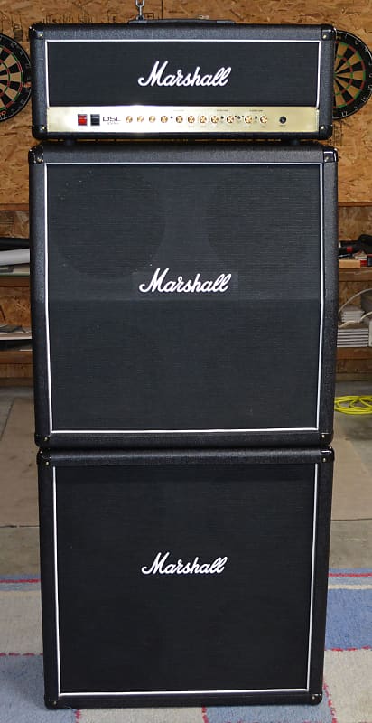 Marshall DSL100H 2-Channel 100-Watt Guitar Full Stack | Reverb