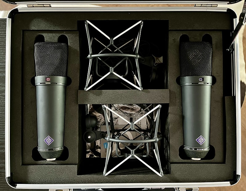 Neumann U87 P48 Vintage Stereo-Set (not Ai) 80s - black | Reverb