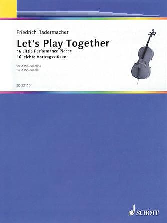 Lets Play Together 16 Little Performance Pieces For 2 Cellos | Reverb