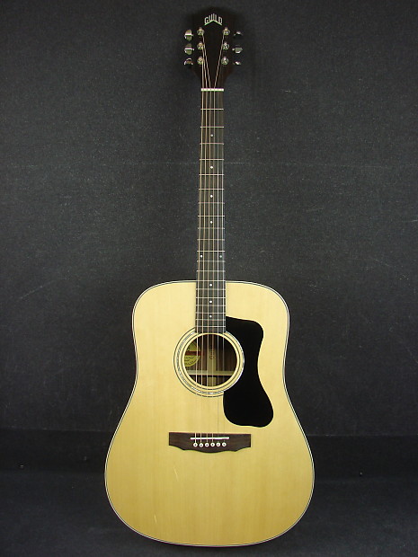 Guild D150 Solid-Top Dreadnought Acoustic Guitar W/Hardshell | Reverb