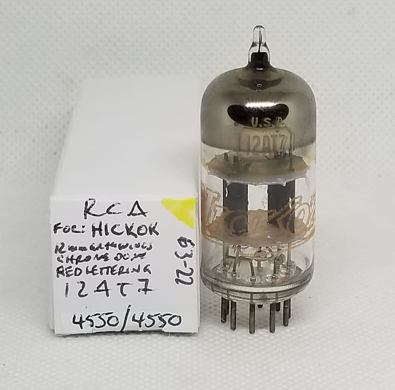 RCA Labeled Hickok 12AT7 Gray Plate Perfectly Balanced Single | Reverb