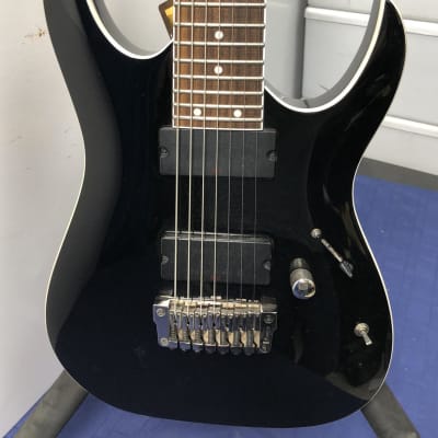 Ibanez RGA7 Black 7 String Electric Guitar with Active | Reverb