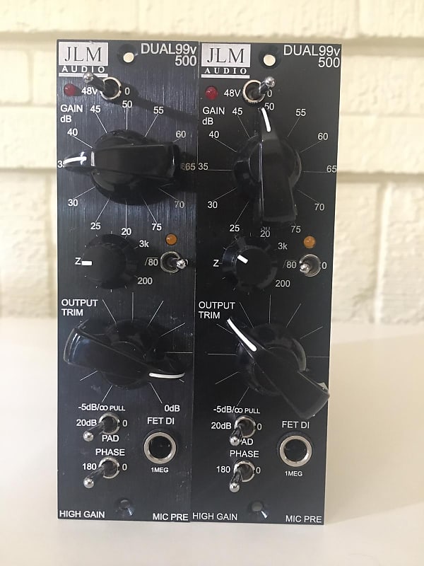 JLM Audio Dual99v 500 Series Preamp Module - Pair | Reverb UK