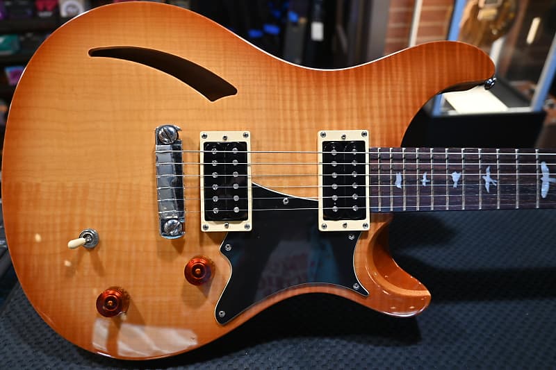 PRS SE Custom 22 Semi-Hollow - Vintage Natural #2218 | Reverb