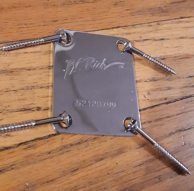 BC Rich Guitar Neck Plate Chrome | Reverb