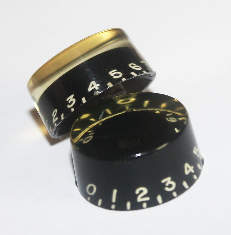 Vintage 1978 Gibson Speed Knobs Black SG Les Paul Custom L6-S | Reverb