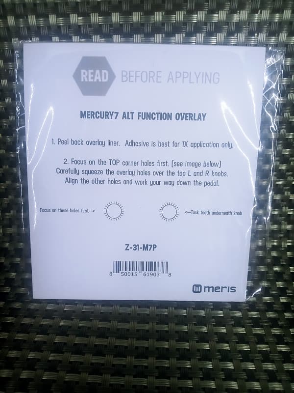 Meris Mercury 7 Alt Function Overlay New | Reverb