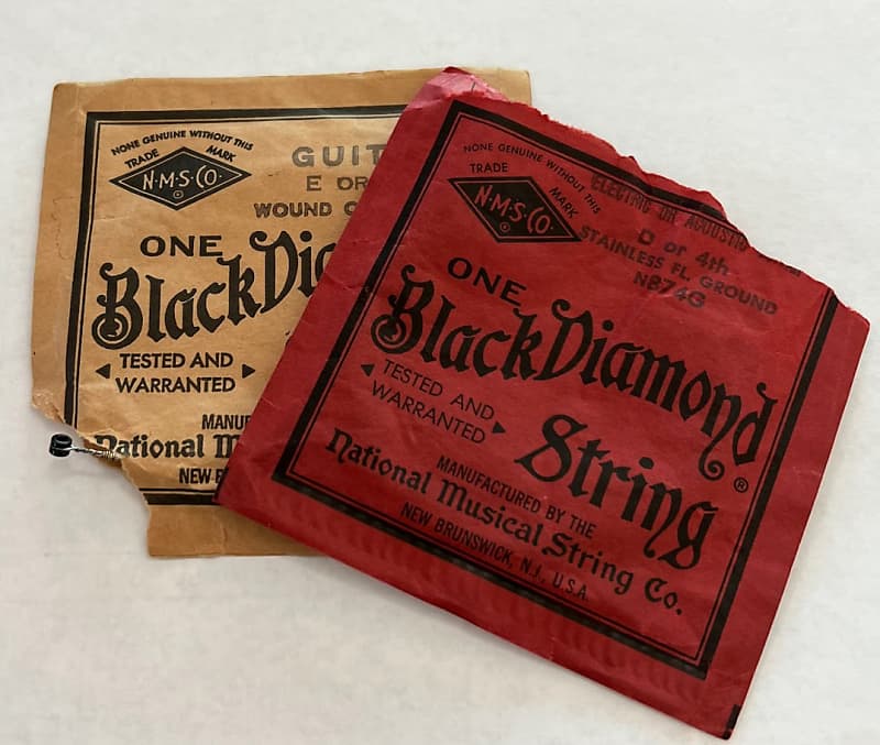 Black Diamond vintage 1950s 1960s guitar strings | Reverb