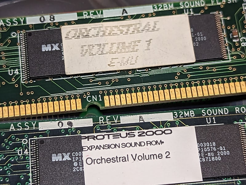 E-MU Systems Orchestral 1 & 2 Proteus 2000 Expansion ROM set | Reverb