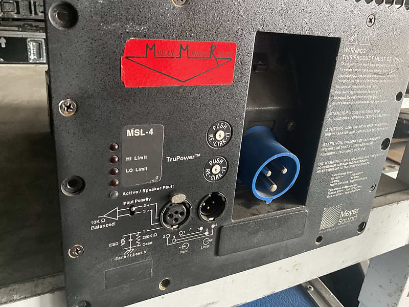 Meyer Sound MSL4 AMPLIFIER | Reverb