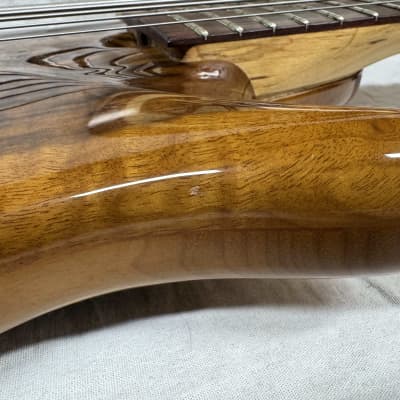 Roscoe SKB-3006 SKB3006 6-string Bass with Myrtle top + Case | Reverb