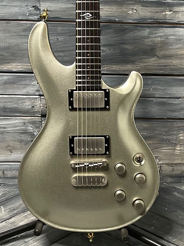 Used Dean Hardtail HH Electric Guitar with Gig Bag- Silver | Reverb