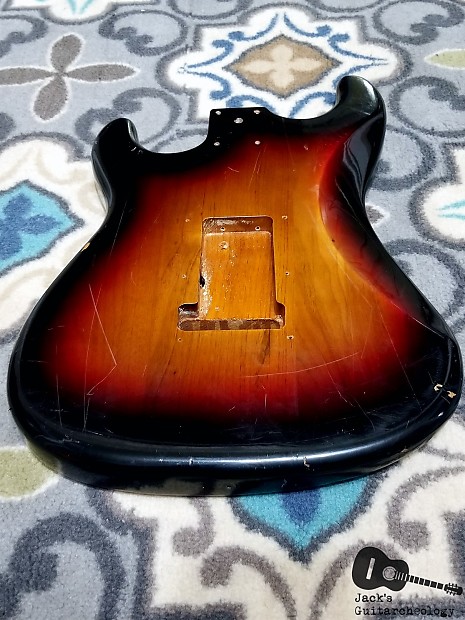 Fender/Squire Stratocaster Body (Alder, Aged 3-Tone Sunburst) | Reverb