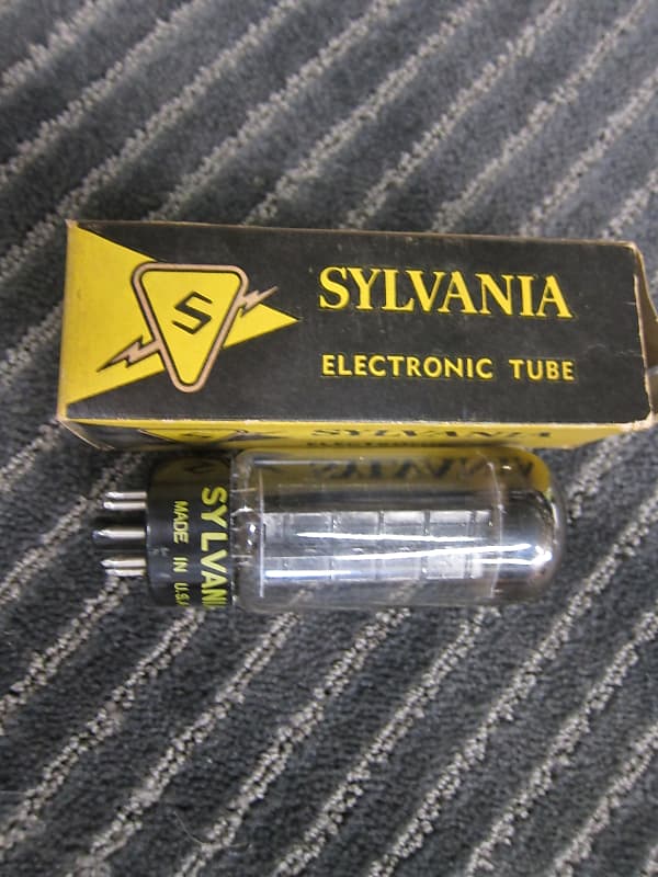 NOS Vintage Sylvania 5U4GA Rectifier Tube, Longest Black | Reverb