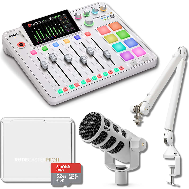 Rode RODECaster Pro II Podcast Production Console (White) | Reverb