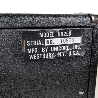 Rare 1975 Univox UB250 Piggyback 20w 1x15" Bass Amp | Reverb