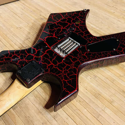 BC Rich Platinum Series Warlock 1988-1990 Black w/ Red | Reverb