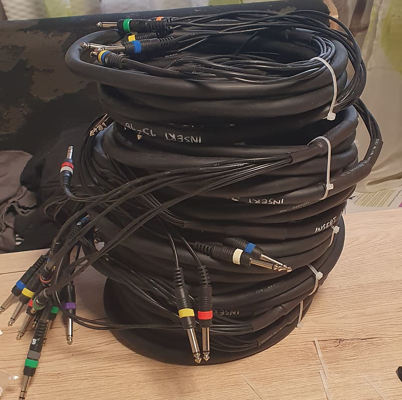 The Sssnake 6x 4 channel insert Studio multicore cables | Reverb UK