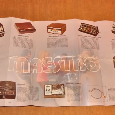 Maestro vintage catalog booklet brochure Fold out brochure | Reverb