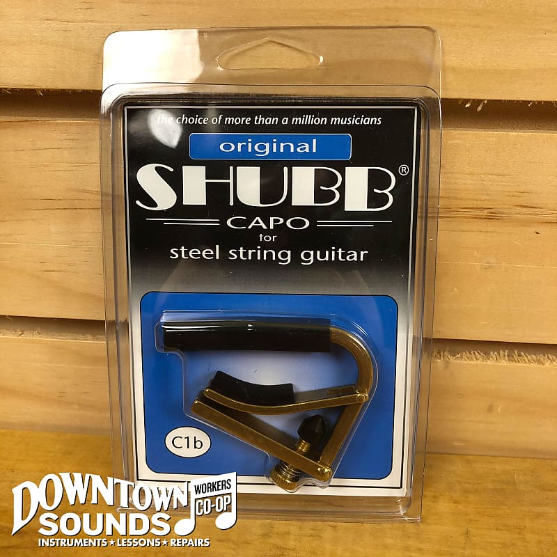 Shubb Original C1b Brass Capo for Steel String Guitar | Reverb