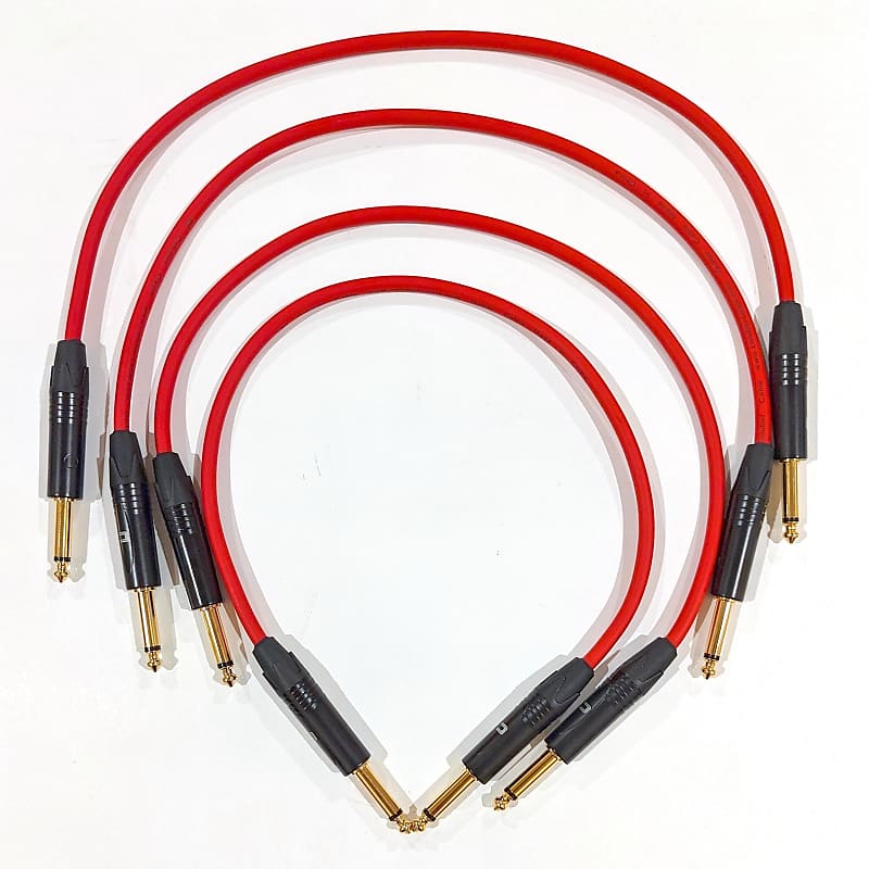 Coluber Cable 1/4in TS Guitar Rack Pedal Patch Cables - SET | Reverb