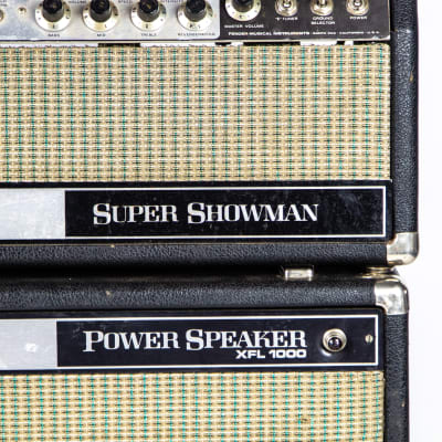Fender Super Showman w/ 4x12 Power Speaker XFL 1000 Owned by | Reverb