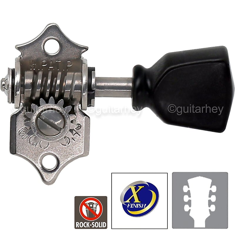 NEW Gotoh SE700-SLB OPEN-GEAR Tuning Keystone Keys Tulip 3x3 | Reverb