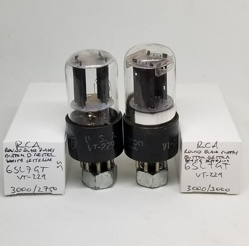 RCA 6SL7 / VT-229 Well Matched (7.5%) Pair NOS 6SL7 | Reverb