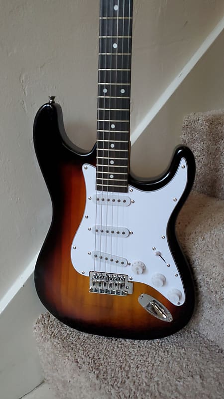 Unbranded Stratocaster 2020s Sunburst | Reverb