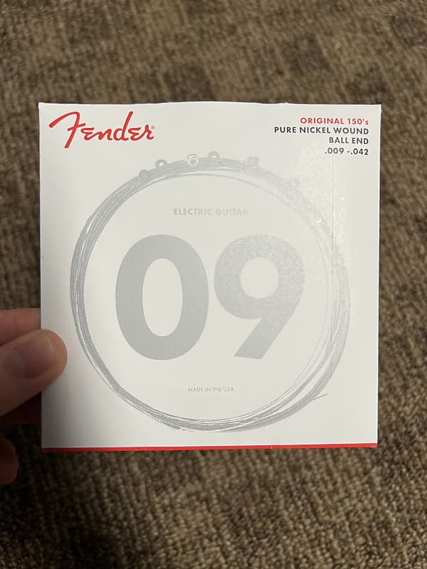 Fender Original 150 Guitar Strings, Pure Nickel Wound, Ball | Reverb