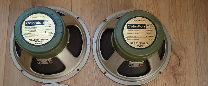 Vintage Celestion Greenbacks 1972 T1534 as T1281 G12H 30 | Reverb UK