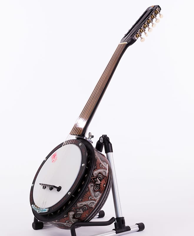 Turkish Cumbus Oud Black Sazbush Copper Engraved | Reverb France