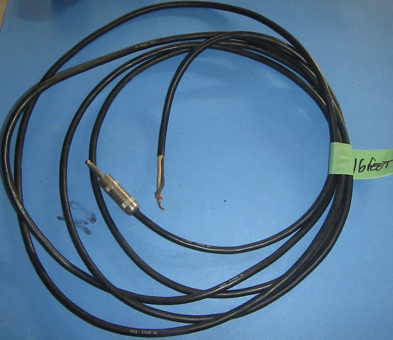 Unknown heavy 16/2 gauge 16 foot cable 1990's - Black (2) | Reverb