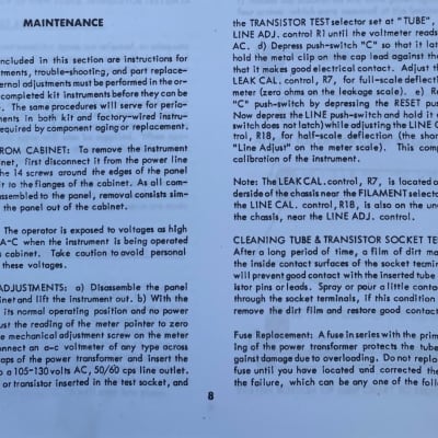 Eico 666 Tube Tester - 1970's | Reverb