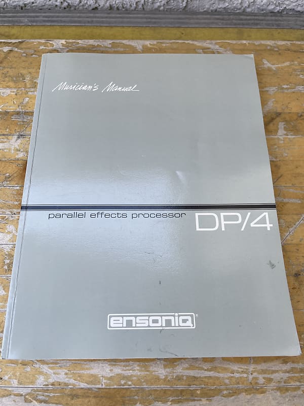 Ensoniq DP/4 Musician's Manual | Reverb