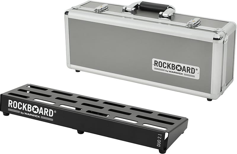 RockBoard by Warwick DUO 2.1 Pedalboard with Flight Case | Reverb