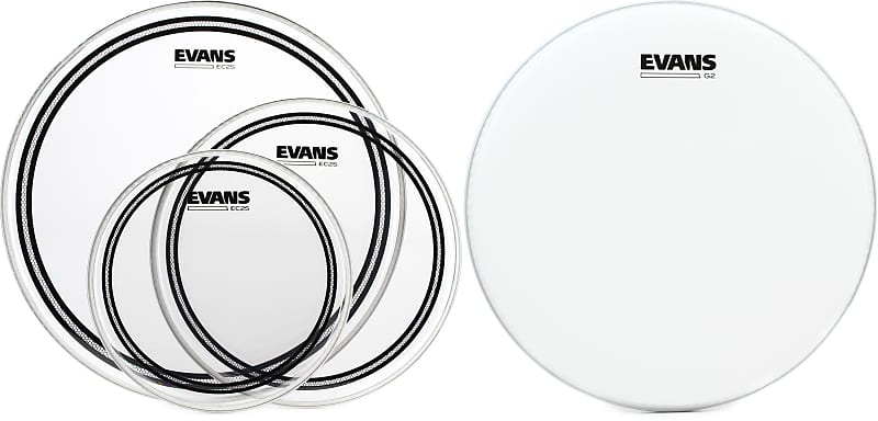 Evans EC2 Clear 3-piece Tom Pack - 10/12/16 inch Bundle with | Reverb