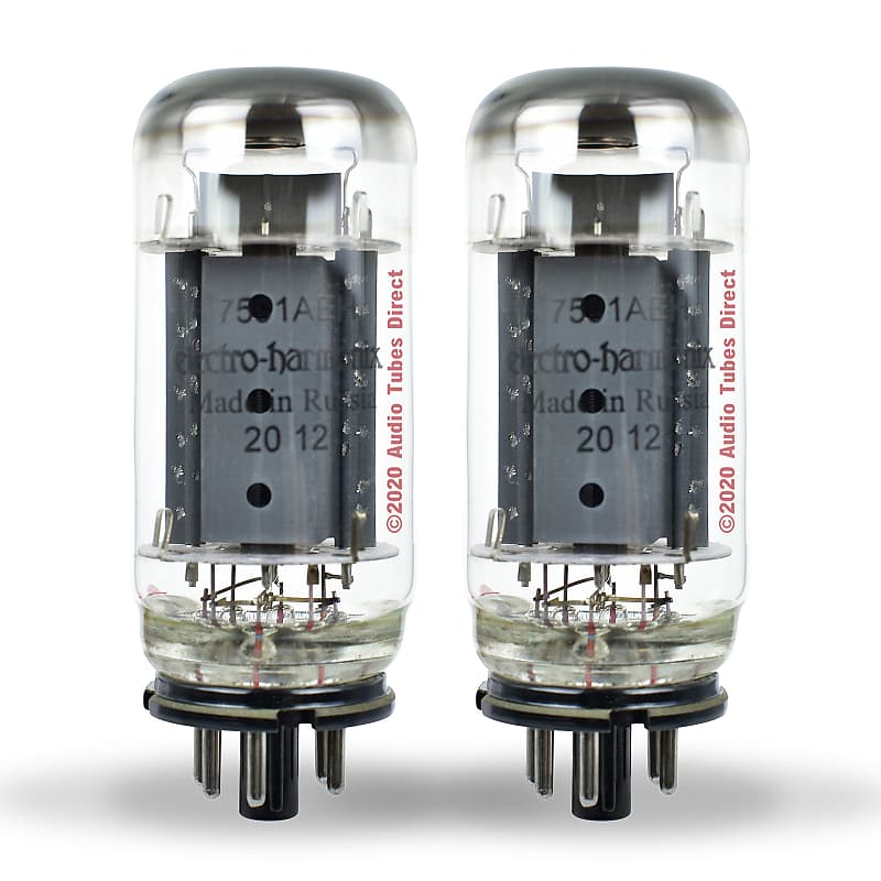 New Matched Pair Electro-Harmonix 7591A Amplifier Power Tubes | Reverb