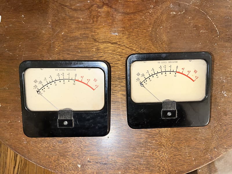Unbranded VU Meters art deco large vintage price per one | Reverb