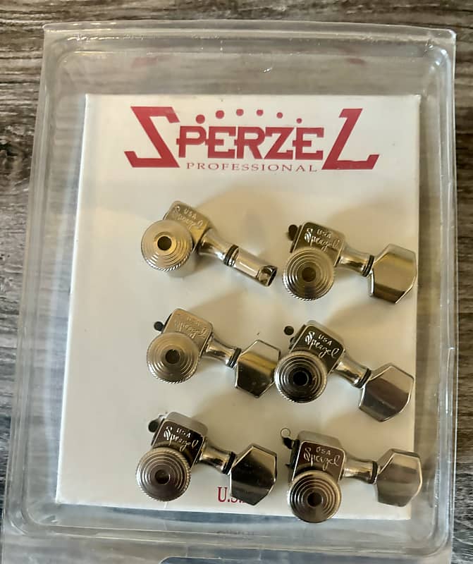 Sperzel 6IL Trim Lok Locking Tuners 2000's - Nickel | Reverb