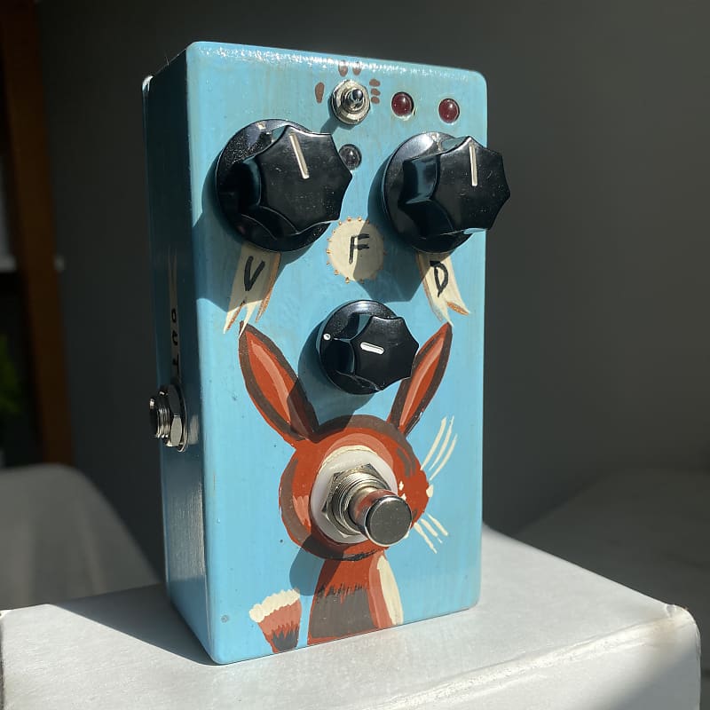 Freakshow Hand Painted Brown Rabbit Overdrive RAT style | Reverb