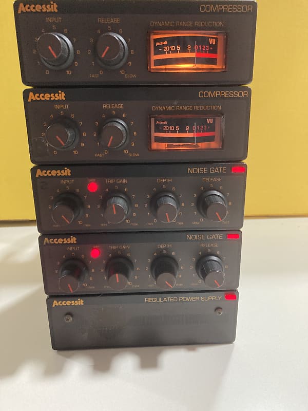 Accessit Compressor x2 , Gate x 2 with Power Supply | Reverb