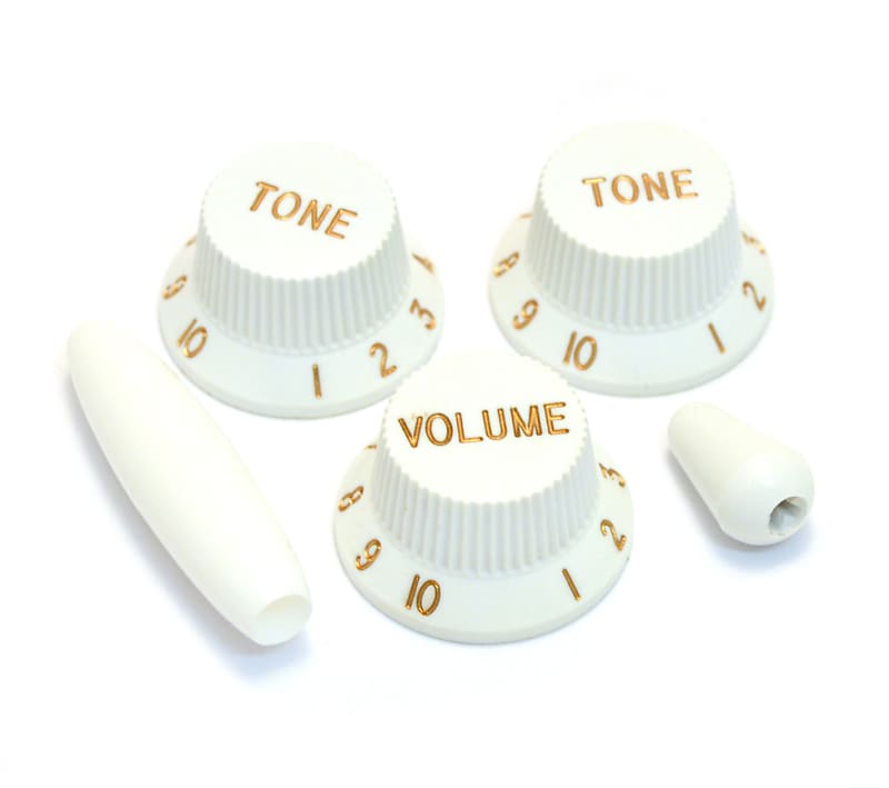 PK-0178-025 White Strat Guitar Knob Set | Reverb