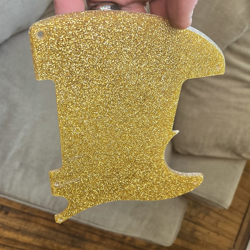 Pickguards.com Gold Sparkle Fender Esquire Pickguard, Mint! | Reverb