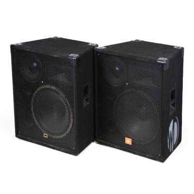 1990s JBL MR 838 3-Way Large Studio Live PA Monitors Black | Reverb