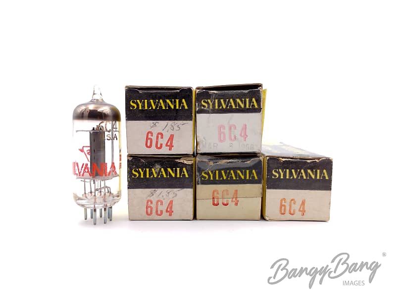 5 Vintage Sylvania 6C4/EC90/CV133/L77 Triode Amplifier RF | Reverb